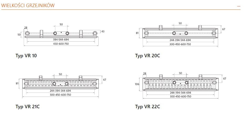 Purmo Vertical grzejnik pionowy VR21C 1950x600 mm, kolor biały ...